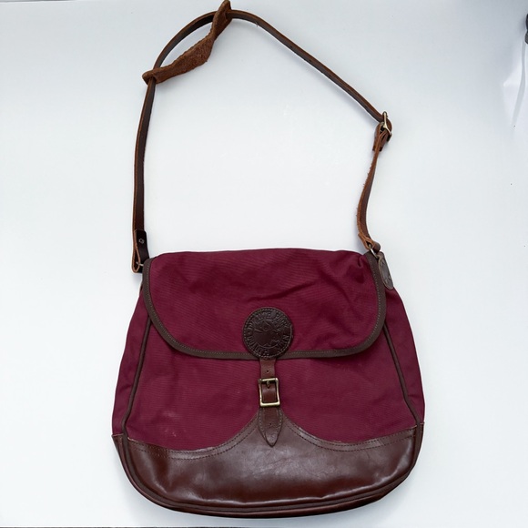 Duluth Pack | Bags | Duluth Pack Deluxe Burgundy Res Canvas Leather ...